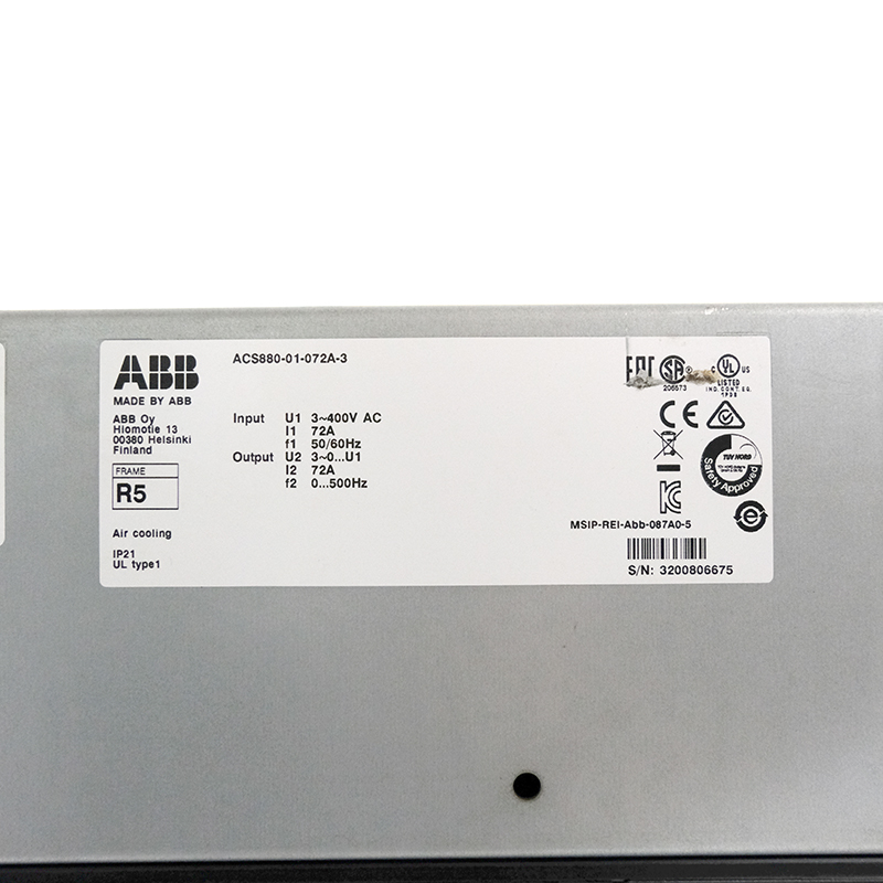 ABB VFD ACS880-01-072A-3 | ABB VFD